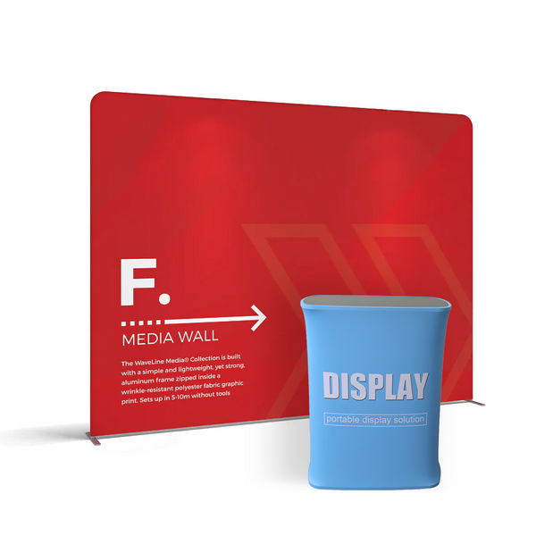 Pop-Up Combo Counter + Pared Promocional – Roca Displays